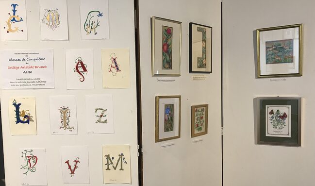 Initiation à l'enluminure pour les élèves de cinquième: EXPOSITION ...